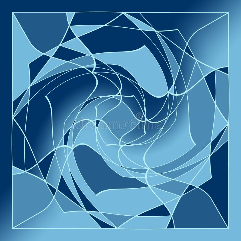 Pattern on the Gradient. Drawing for a Stained-glass Window. Content ...