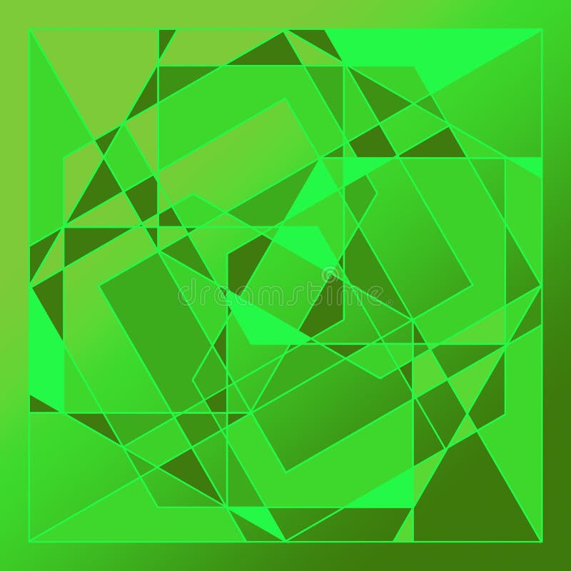 Pattern on the Gradient. Drawing for a Stained-glass Window. Content ...