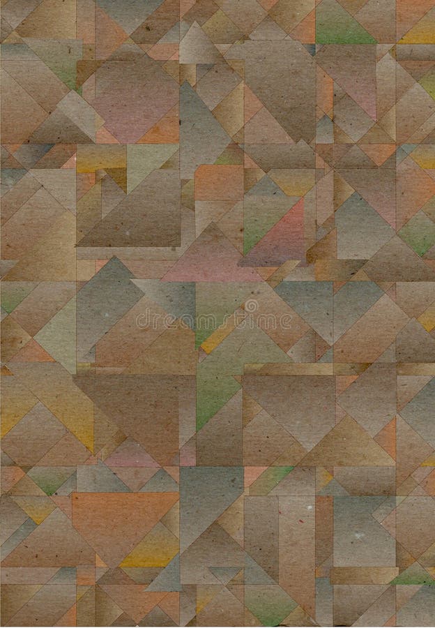 Abstract Non-ai Random Overlayed Shapes Effect Graphic Illustration ...