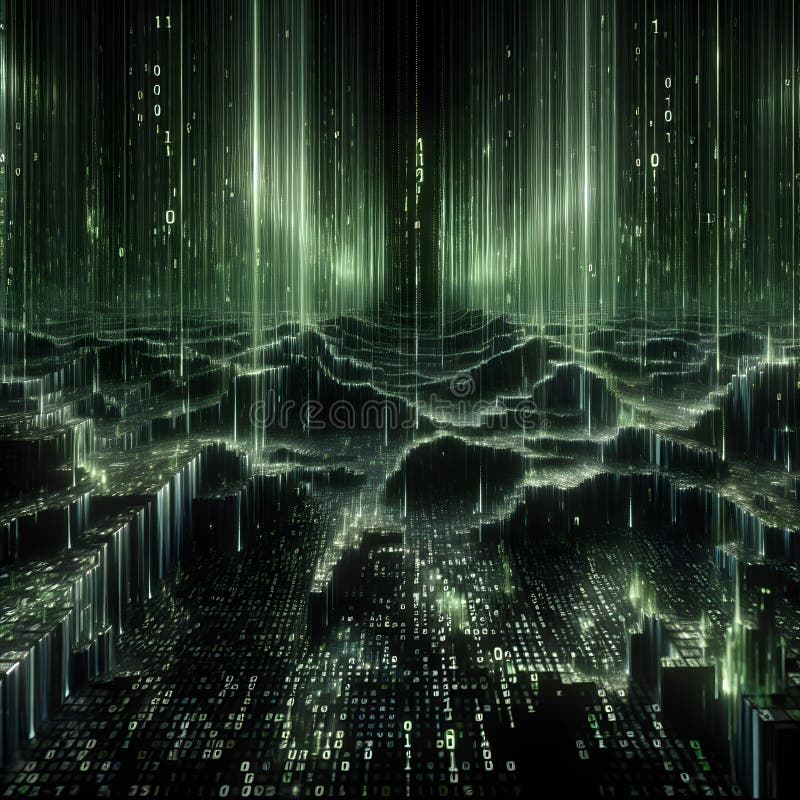 Digital Numbers Falling Stock Illustrations – 976 Digital Numbers ...