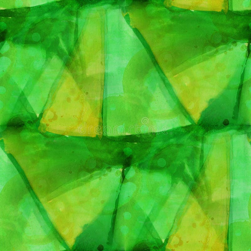 Pattern Green Design Seamless Watercolor Texture Stock Illustration ...