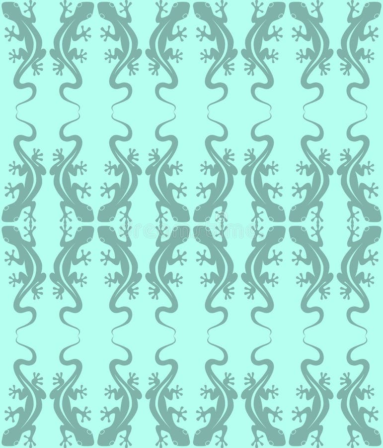 Pattern of the Green Lizards Stock Vector - Illustration of backdrop ...