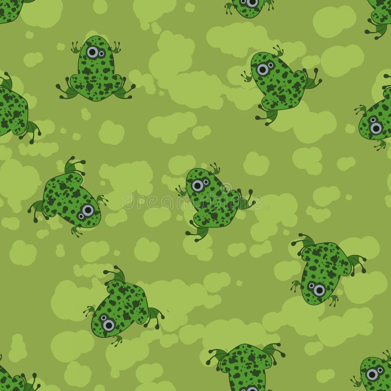 Pattern of Green Spots Frog Splash Stock Vector - Illustration of ...