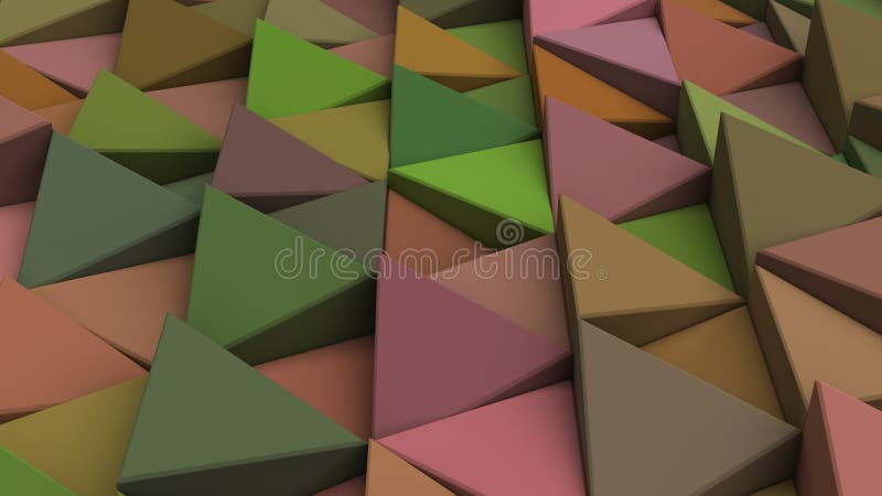 Pattern of Green Triangle Prisms Stock Illustration - Illustration of ...