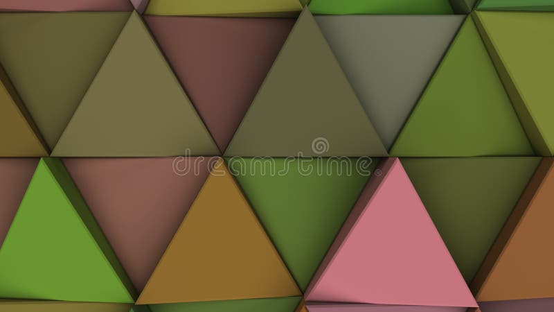 Pattern of Green Triangle Prisms Stock Illustration - Illustration of ...