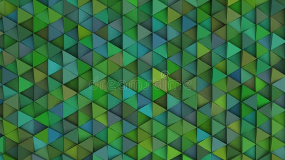 Pattern of Green Triangle Prisms Stock Illustration - Illustration of ...