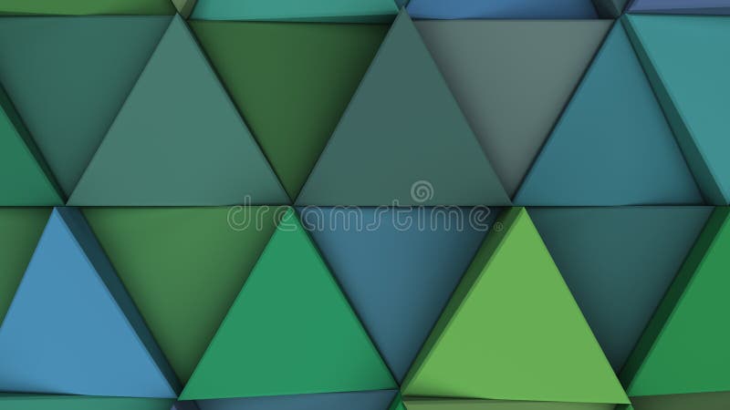 Pattern of Green Triangle Prisms Stock Illustration - Illustration of ...