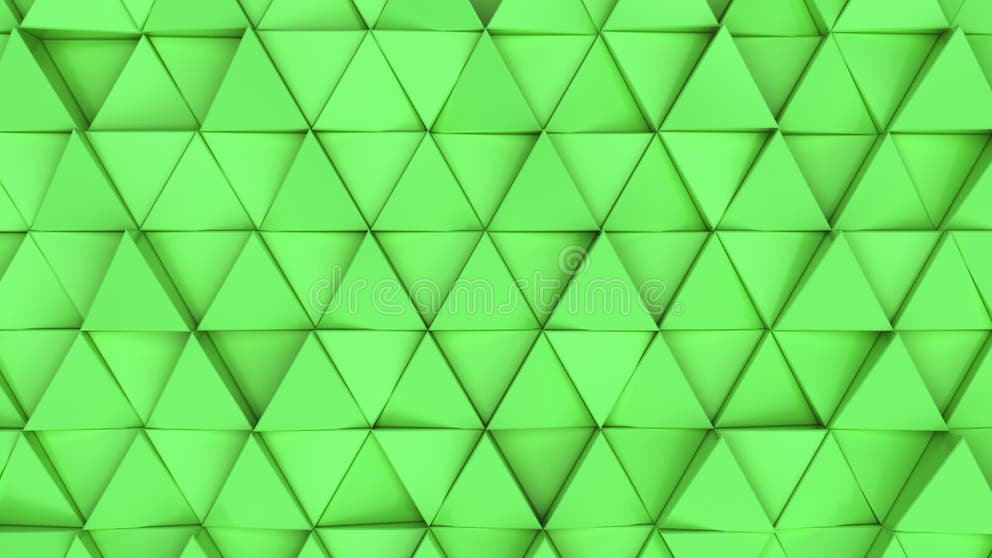 Pattern of Green Triangle Prisms Stock Illustration - Illustration of ...