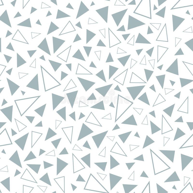 Pattern with Green Triangles on White Background Stock Vector ...