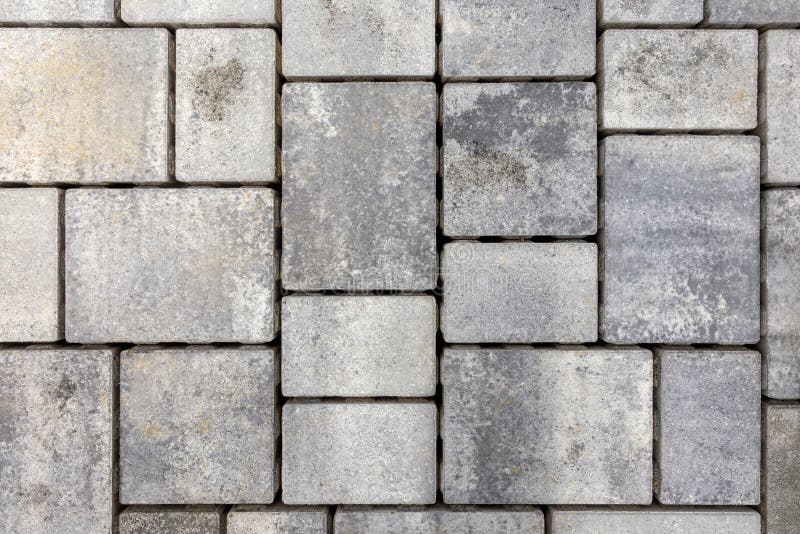 Pattern of Grey Plaster Tiles Stock Photo - Image of brick, cobble ...