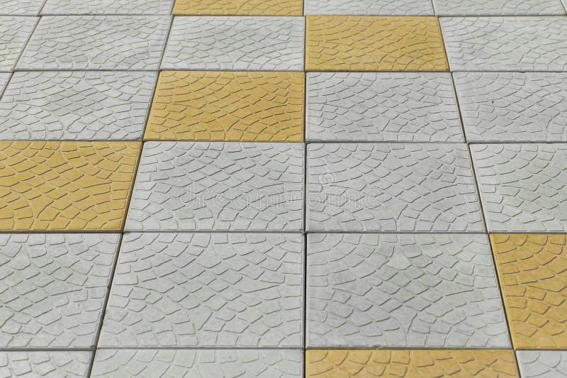 Pattern Grey Yellow Paving Slabs Floor Road Surface Street City ...