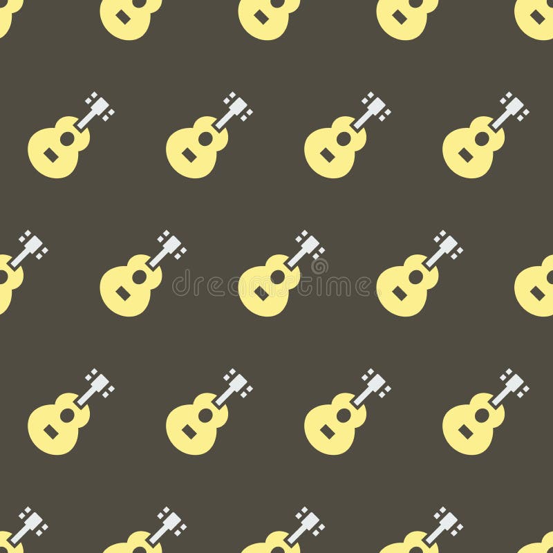 Simple Vector Illustration with Ability To Change. Pattern with Guitars ...
