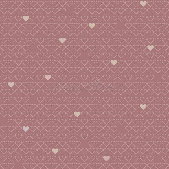Seamless Pattern Small Random Hearts on Red Background Vector Stock ...