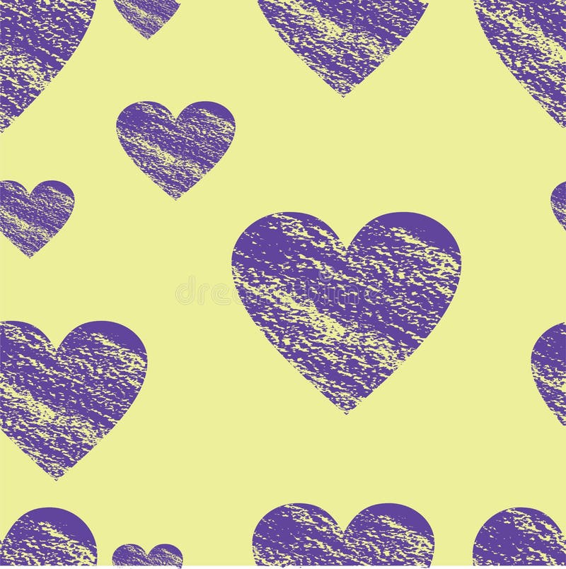 Pattern of Hearts. Print Fabric. a Heart. Stock Illustration ...