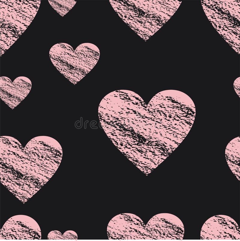Pattern of Hearts. Print Fabric. a Heart. Stock Illustration ...