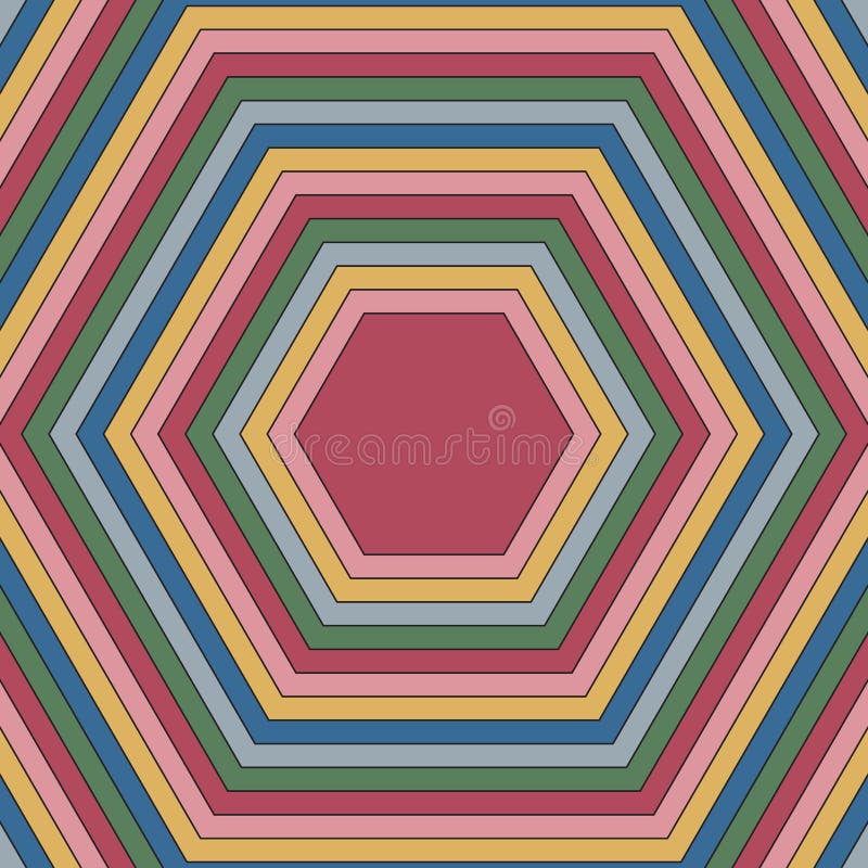 Pattern of Hexagons of Different Colors. Raster 4 Stock Illustration ...