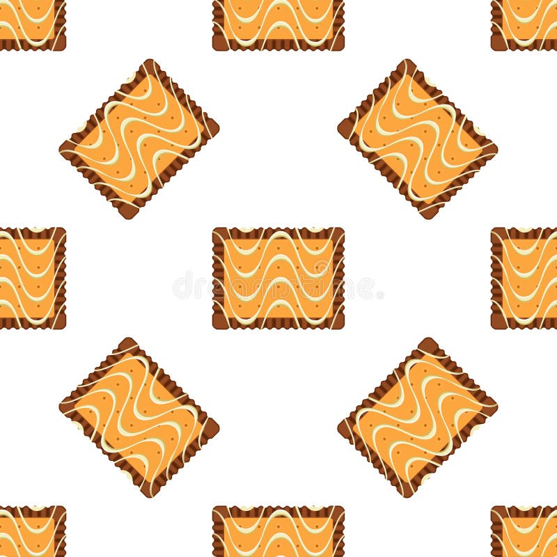 Pattern Homemade Cookie Different Taste in Pastry Biscuit Stock Vector ...