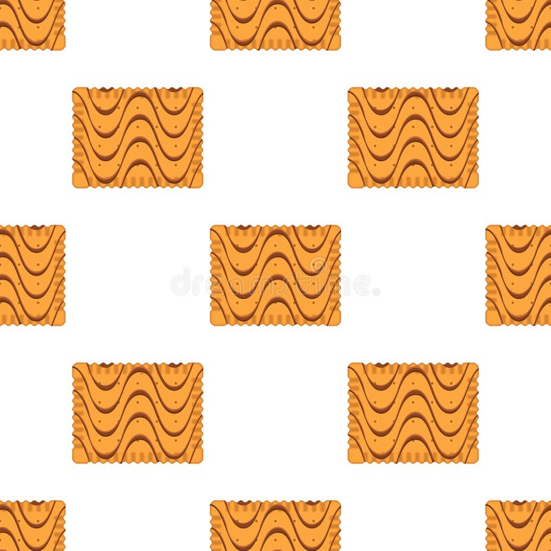 Pattern Homemade Cookie Different Taste in Pastry Biscuit Stock Vector ...
