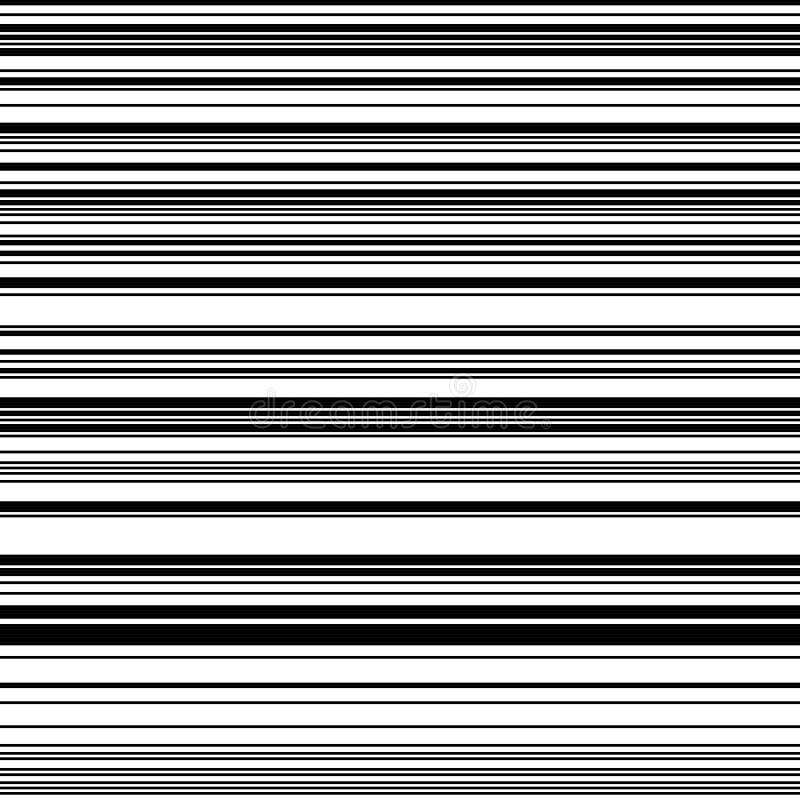 Pattern with Horizontal Black Stripes Stock Vector - Illustration of ...
