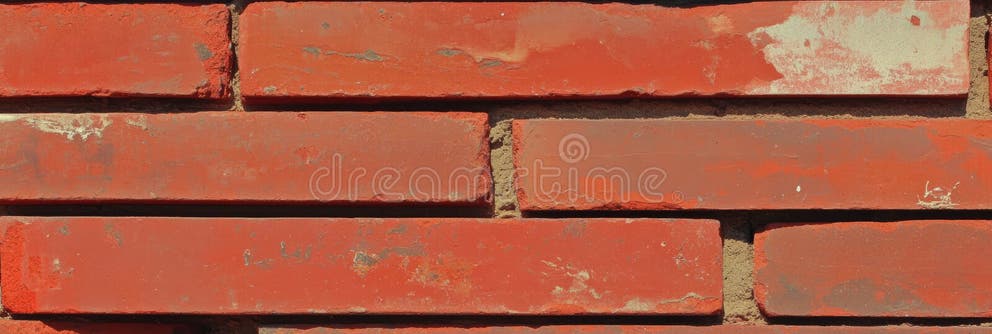 Pattern of Horizontal Red Brick Stripes for Architectural Design and ...