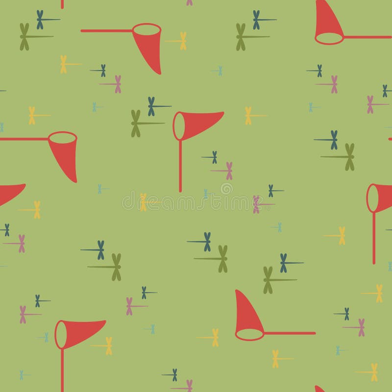 Pattern Hunt for Dragonflies Stock Vector - Illustration of beautiful ...