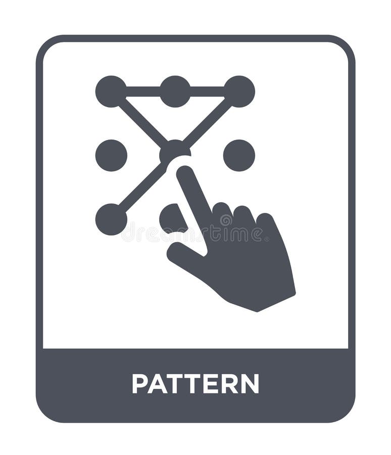 Pattern Icon in Trendy Design Style. Pattern Icon Isolated on White ...