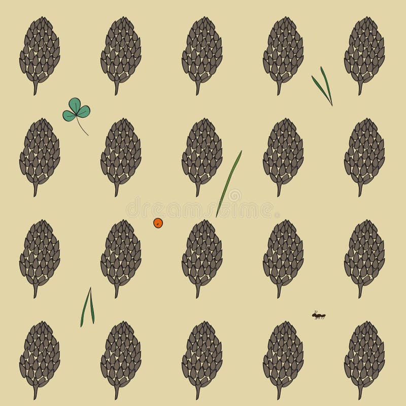 Pattern with the Image of Spots and Lines. Vector Stock Illustration ...
