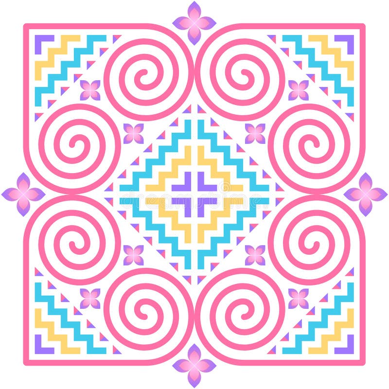 The Pattern Imitates the Embroidery of the Hmong People. it Has a ...