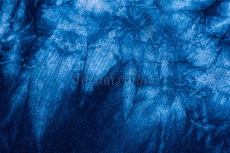 Pattern of Indigo Batik Dye on Cotton Cloth Stock Image - Image of ...