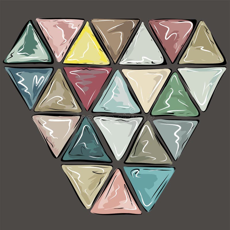 A Pattern of Individual Ceramic Tiles. Tiles, Clay Products. Colored ...