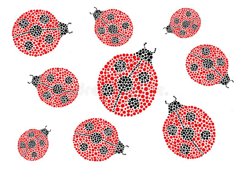 Dotted Insects Stock Illustrations – 316 Dotted Insects Stock ...