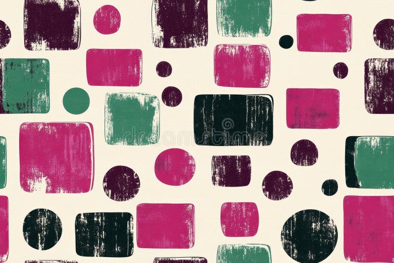 A Pattern of Interconnected Abstract Shapes, Such As Rectangles and ...