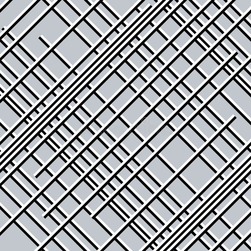 Pattern with Intersecting Oblique White Stripes, Modern Stylish Image ...