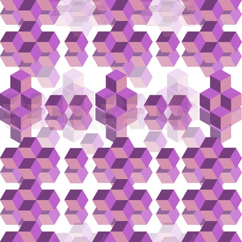 Geometric and Isometric Vector Pattern Illustration. Abstract Repeat ...