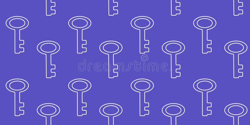 Pattern of Keys on a Blue Background for Design and Decoration Purposes ...