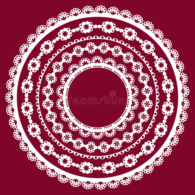 Pattern of lace doily. stock vector. Illustration of paper - 27459537