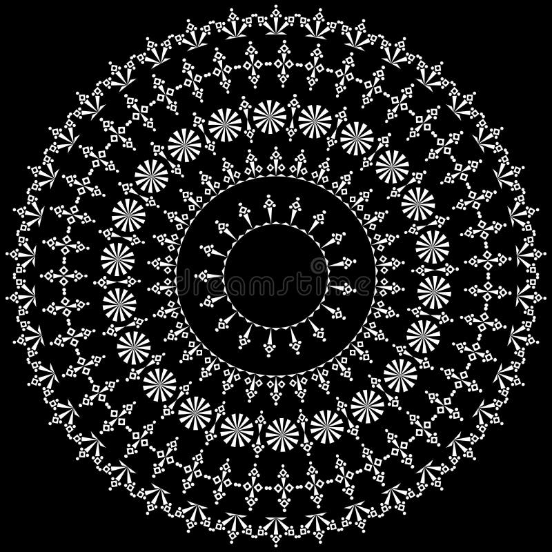 Pattern of lace doily. stock vector. Illustration of ornament - 41661897