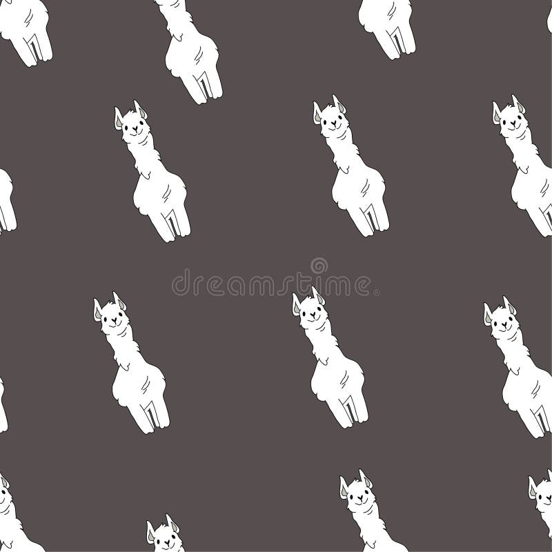 Pattern of Lamas for Background, Textiles and Creativity. Children S ...