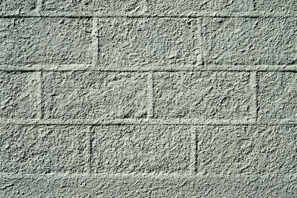 Pattern of Large Blocks of a Block Work Wall All Painted the Same ...