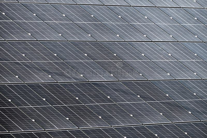 Pattern of Large Solar Panels Harnessing Sunlight for Renewable Energy ...