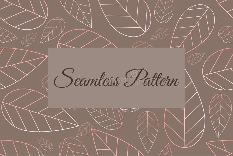 Pattern of laurel leaves stock vector. Illustration of banner - 110852728