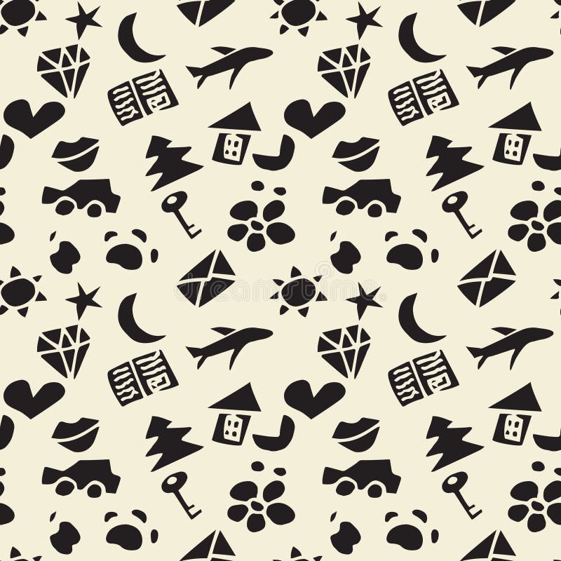 Pattern life moments stock vector. Illustration of message - 64163481