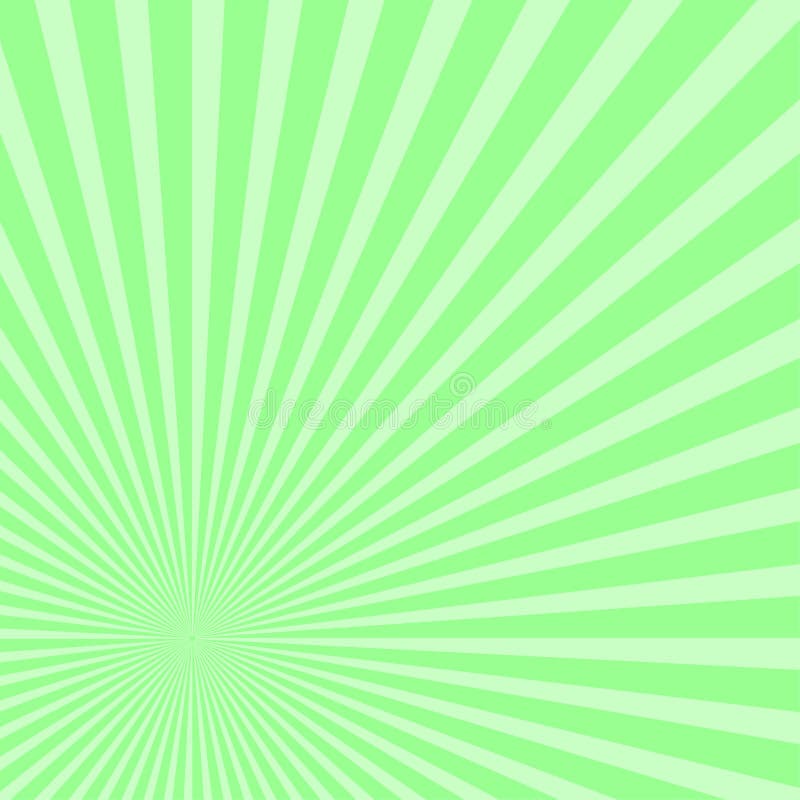 Pattern with Light Green Rays Background. Vintage Design. Vector ...