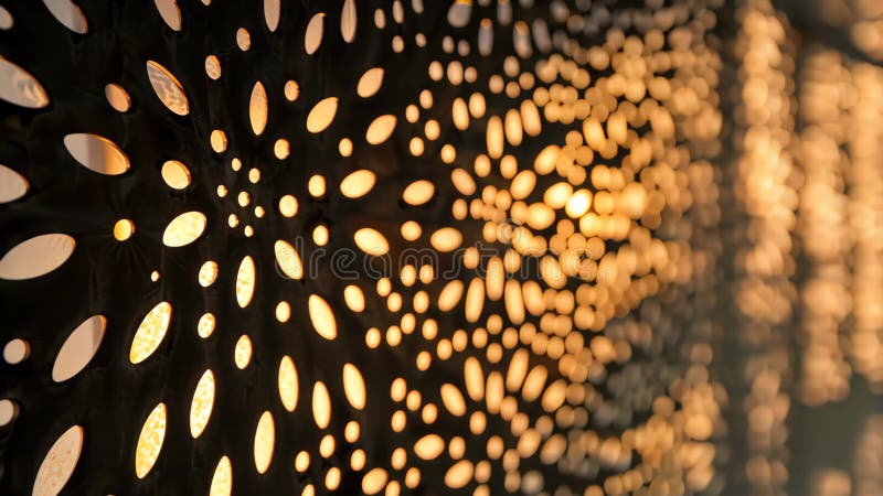 Pattern of Light through Perforated Metal, Illuminating Design ...