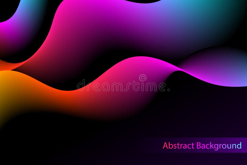 Pattern Line. with Different Colored Patterns on a Black Background ...