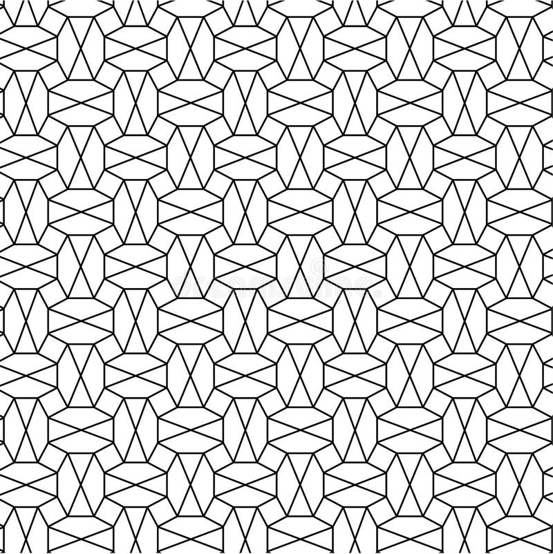 Pattern Line Graphic Collection on White Background Stock Illustration ...