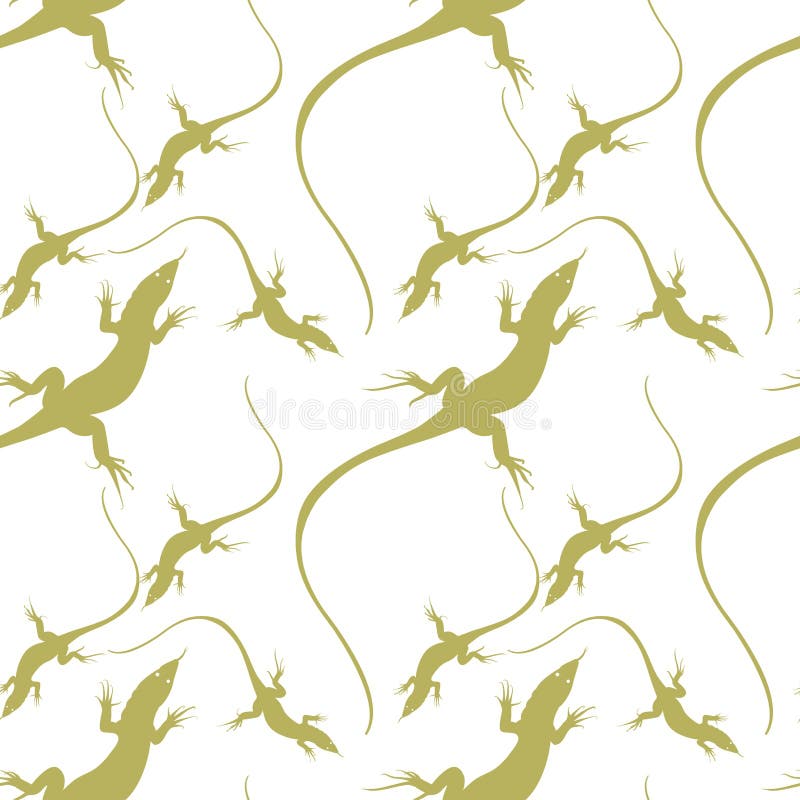 Pattern with a Lizard. Vector Image Stock Vector - Illustration of ...