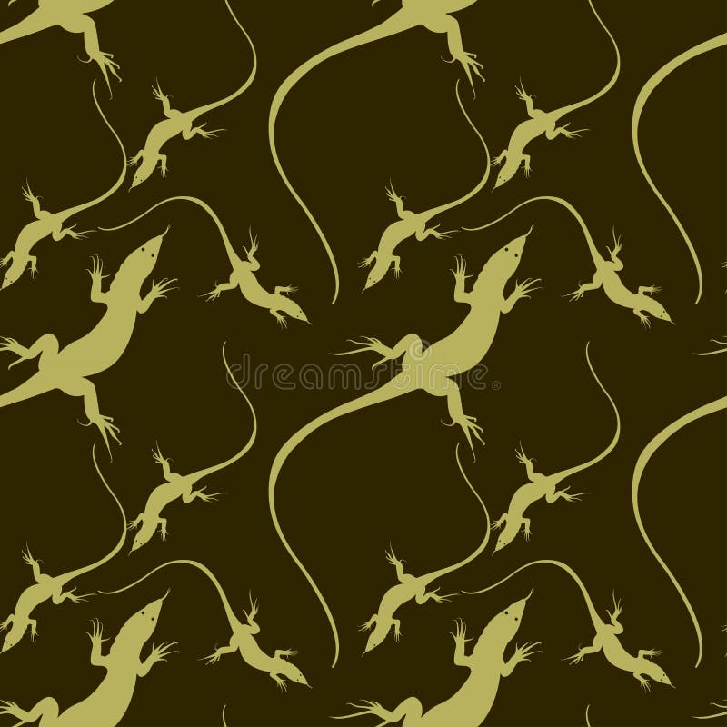 Pattern with a Lizard. Vector Image Stock Vector - Illustration of ...