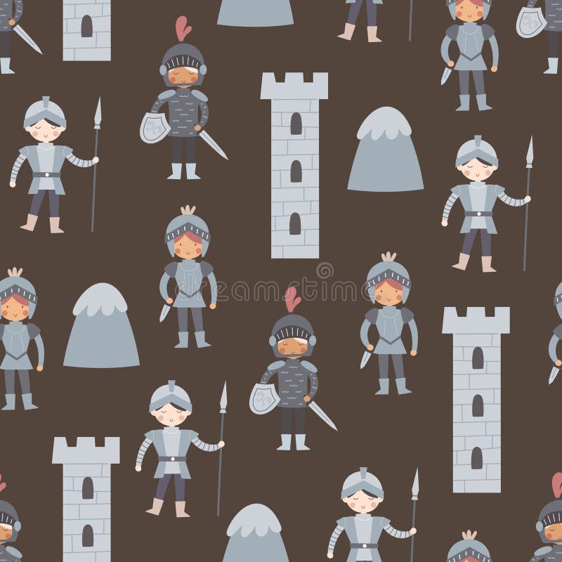 Knights Pattern Stock Illustrations – 263 Knights Pattern Stock ...