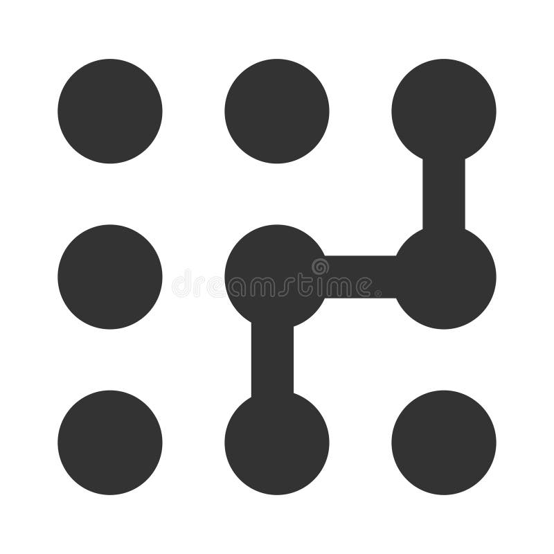Pattern lock icon stock vector. Illustration of icon - 274944921